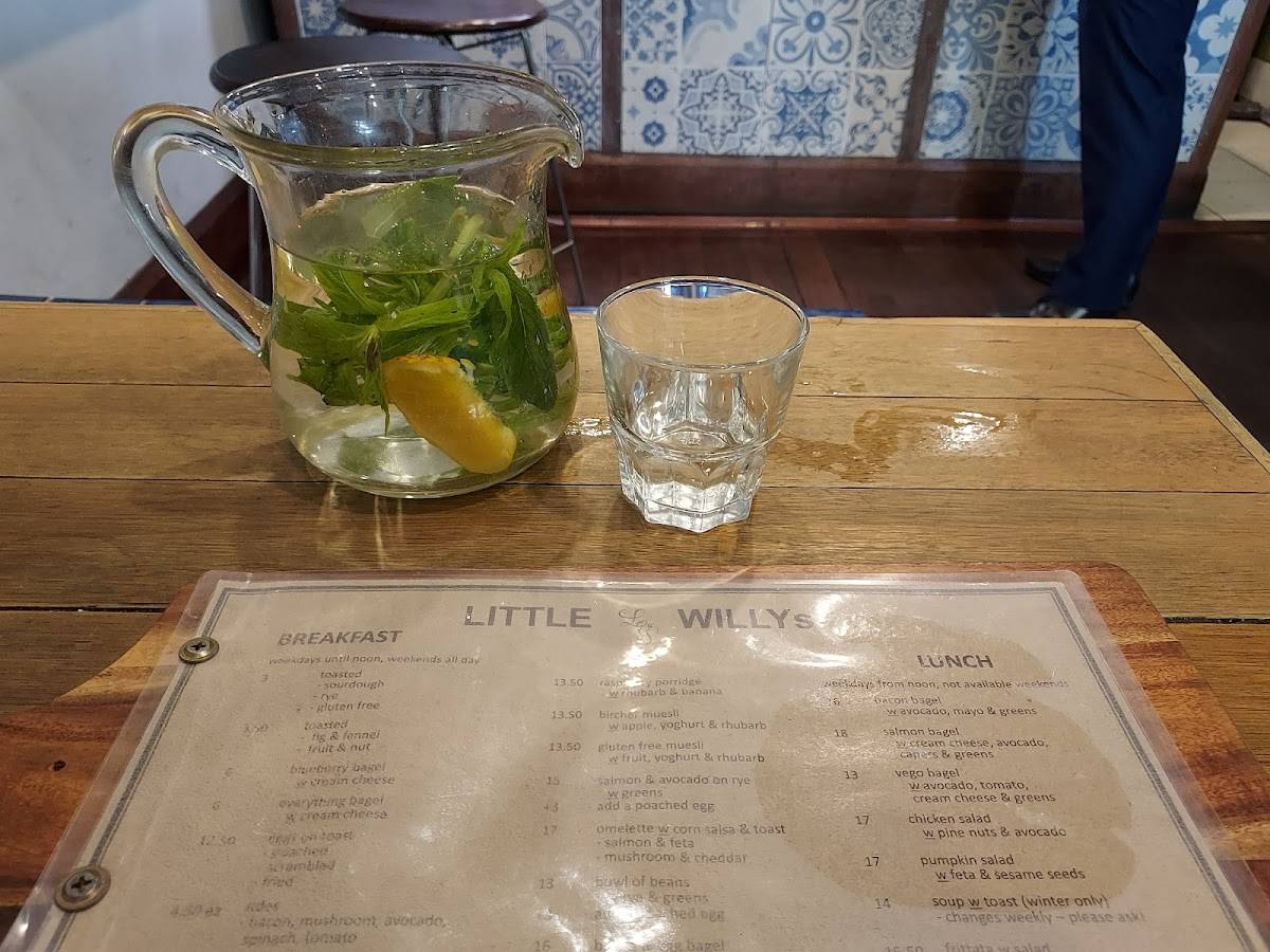 Menu at Little Willy's restaurant, Northbridge, 267 William St