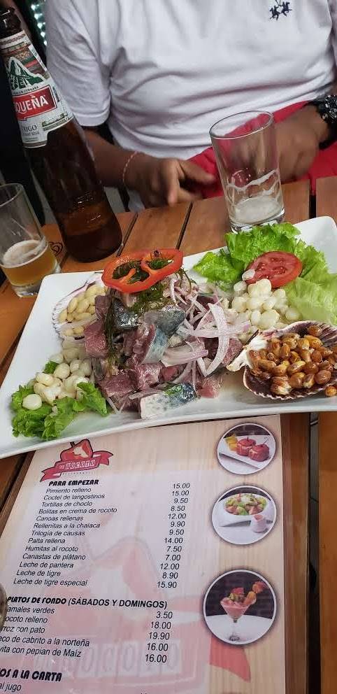Carta del restaurante ¨El Rocoto¨, Piura