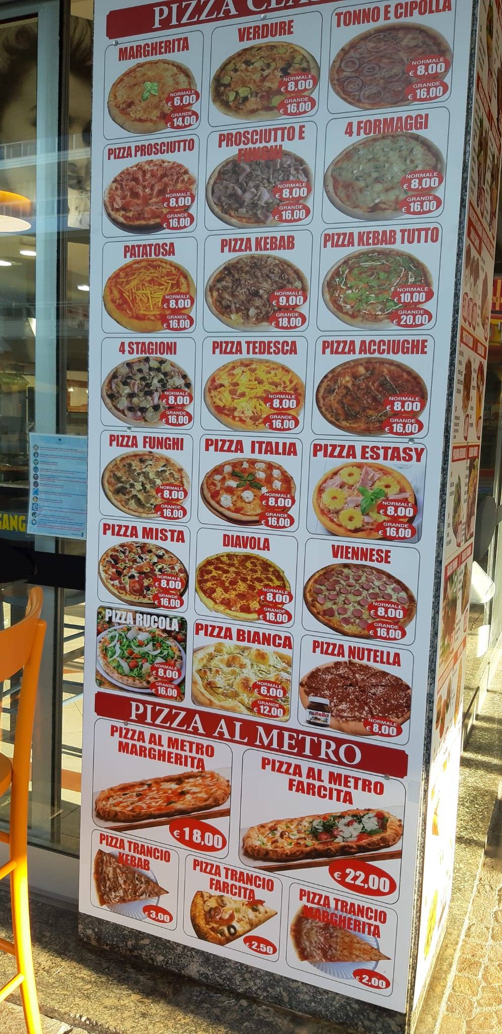 Carta del restaurante Pizza & kebab Ramones, Lignano Sabbiadoro