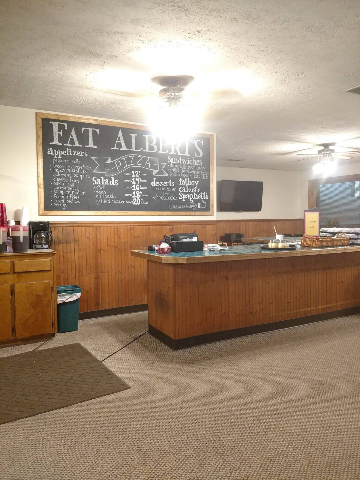 Menu at Fat Albert's Pizza pizzeria, Ripley