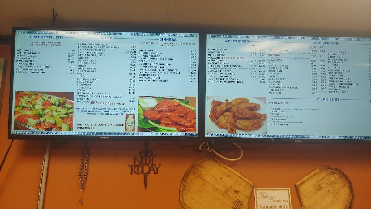 Menu at Olympic Pizza & Grill pizzeria, Weymouth, 15 Union St