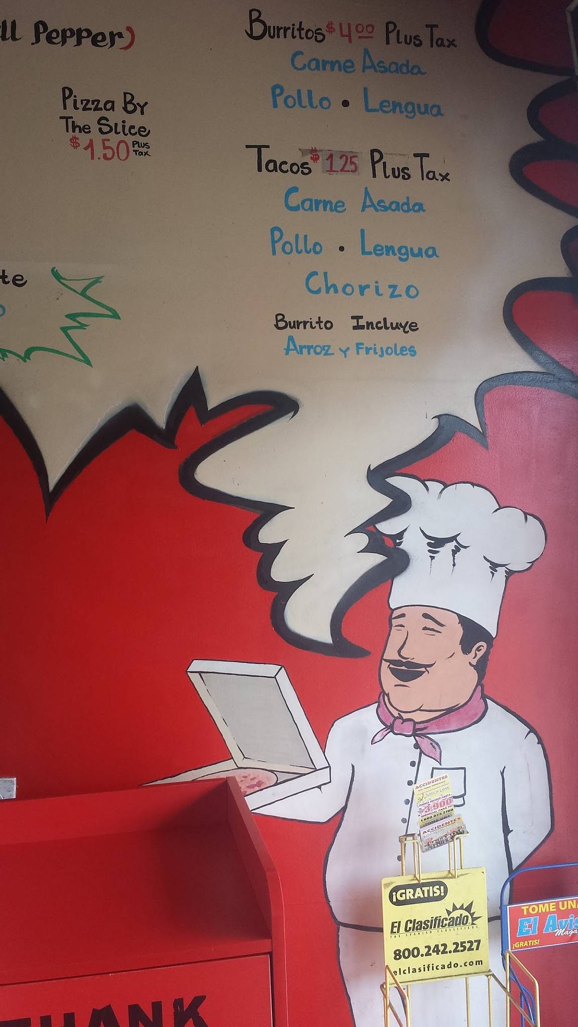 Menu at Planet Restaurant, Los Angeles
