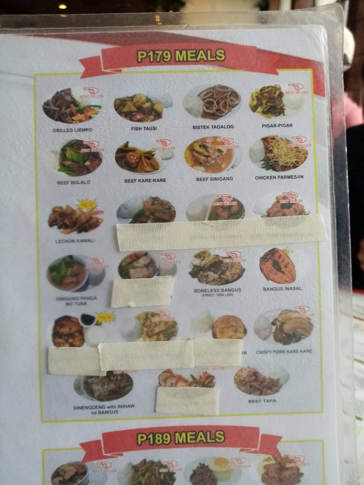 Menu at Point & Grill restaurant, Baguio, CH6X+Q5P