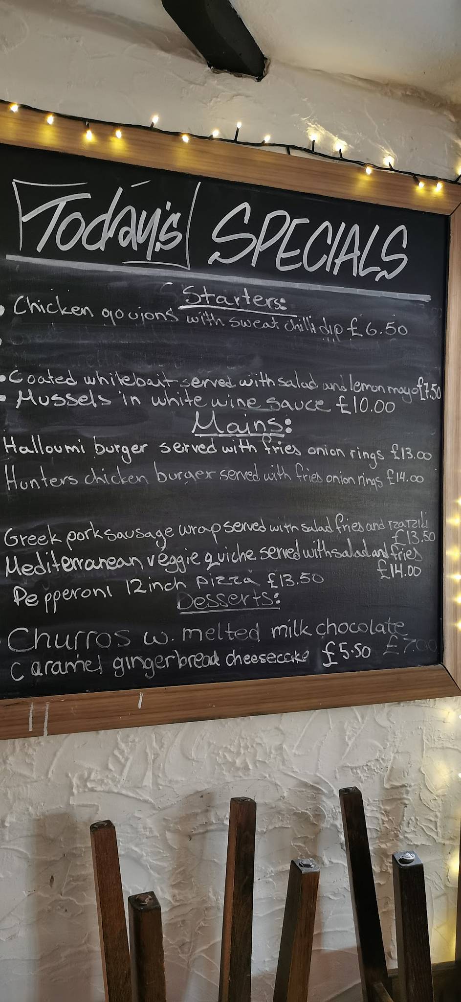 Menu at Bucks Head pub & bar, Church Stretton