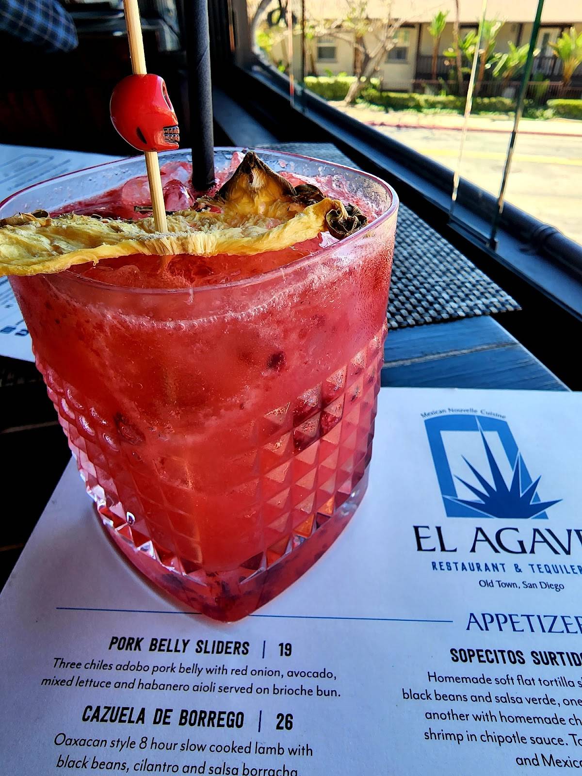 Menu at El Agave Restaurant & Tequileria, San Diego