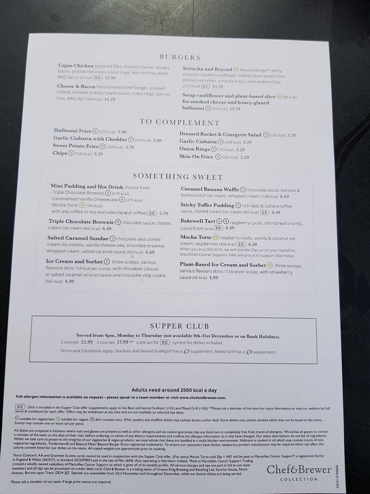 Menu at George Inn pub & bar, Bath, Mill Lane