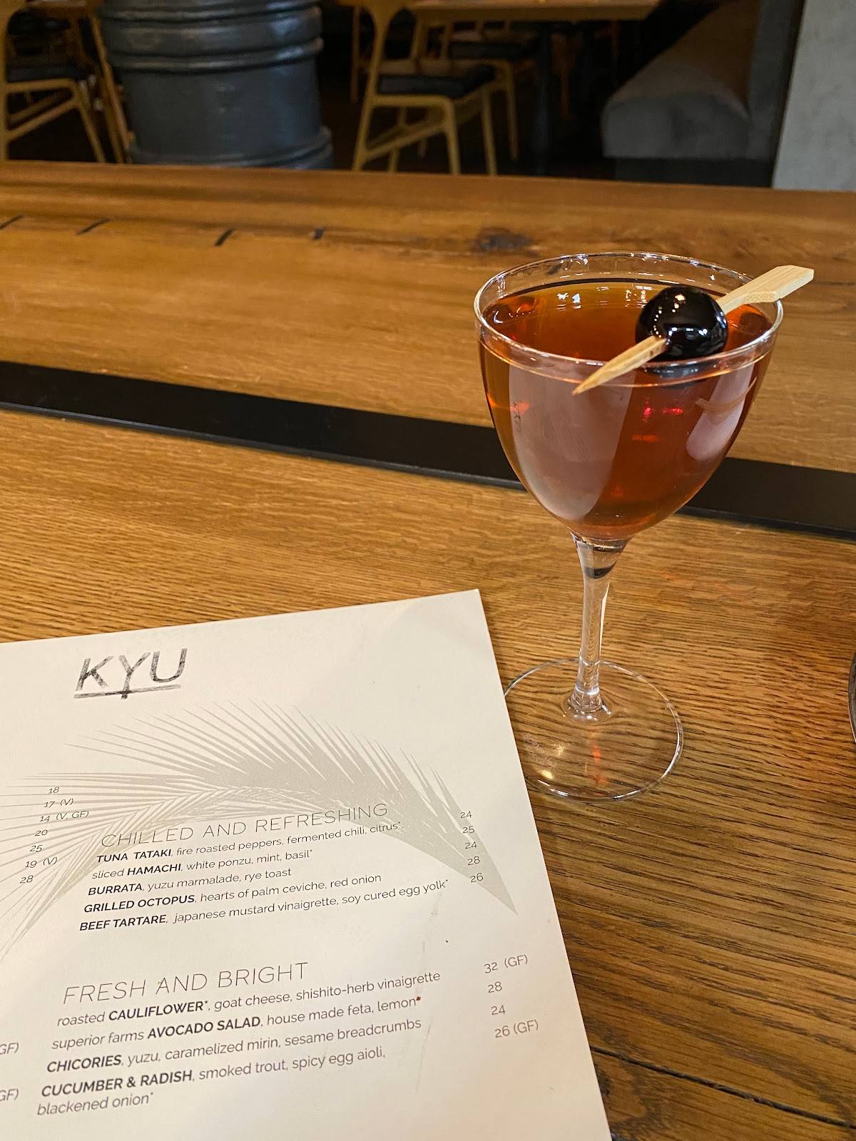 Carta del restaurante KYU NYC, Nueva York