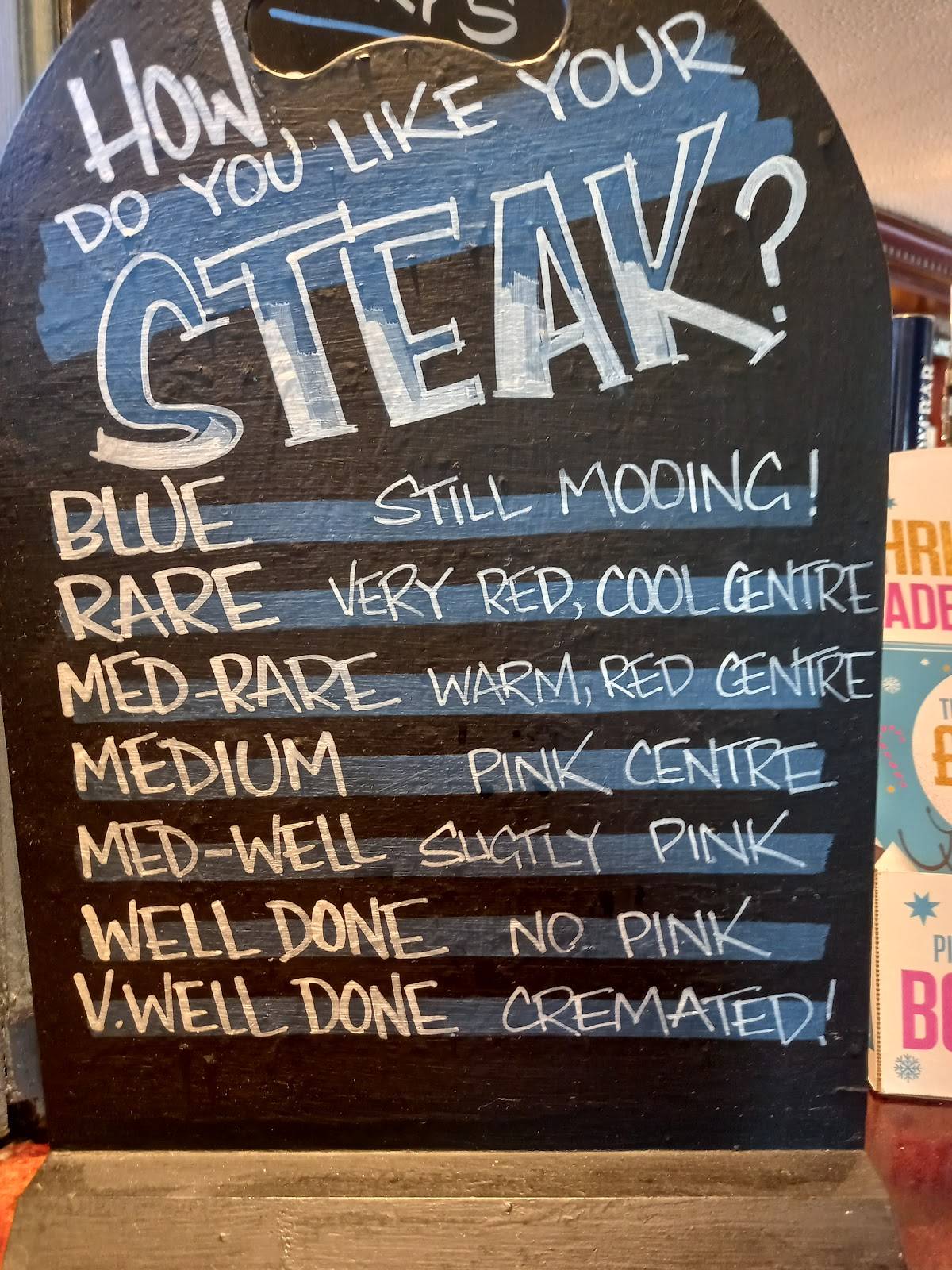 Menu at The Old Ship pub & bar, Lee-on-the-Solent
