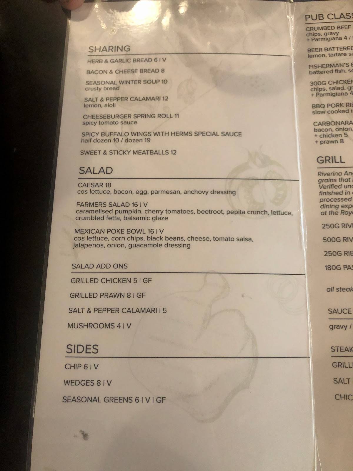 Menu at Woodpecker Bar & Grill, Burpengary