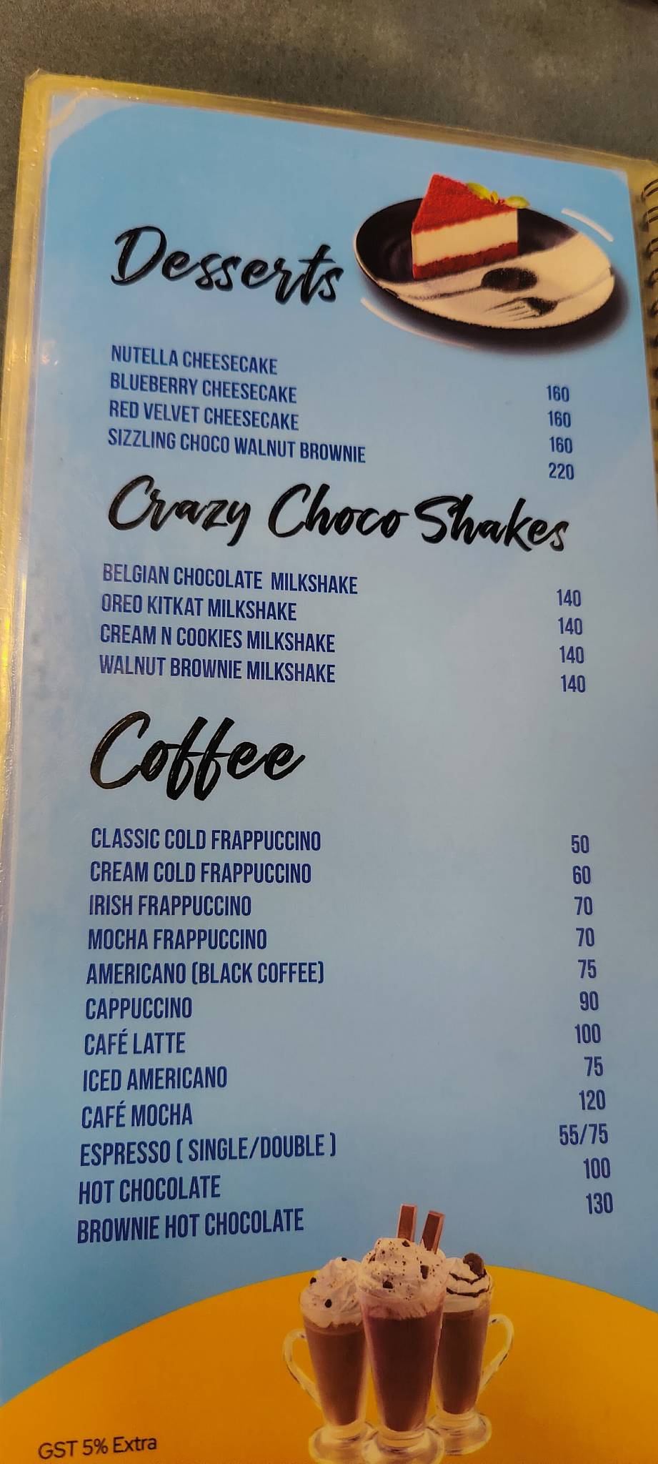 Menu at Crazy Cheesy Cafe Law College Road, Pune, Crazy Cheesy Cafe