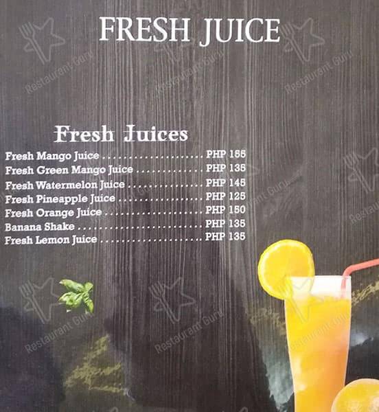 Menu at Red Ape Rooftop Bar, Quezon City