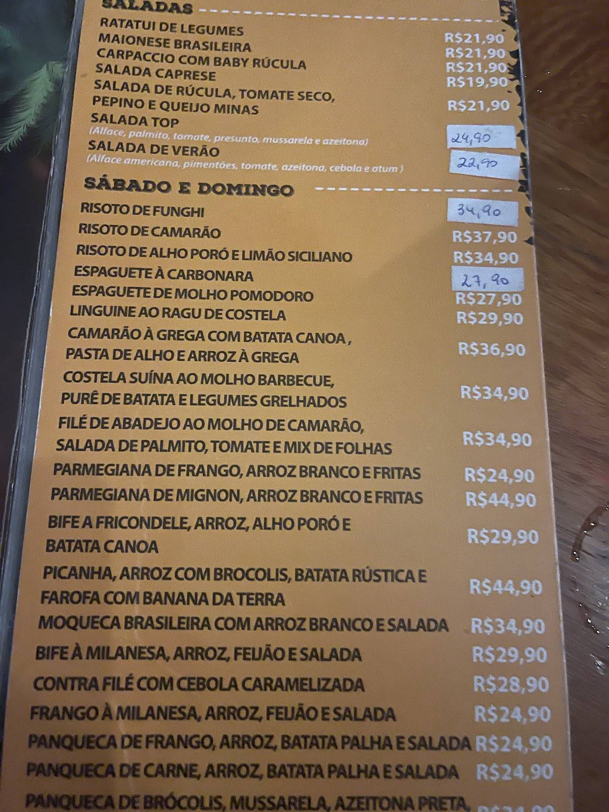 Menu em Resenha's Lounge Bar, Praia Grande