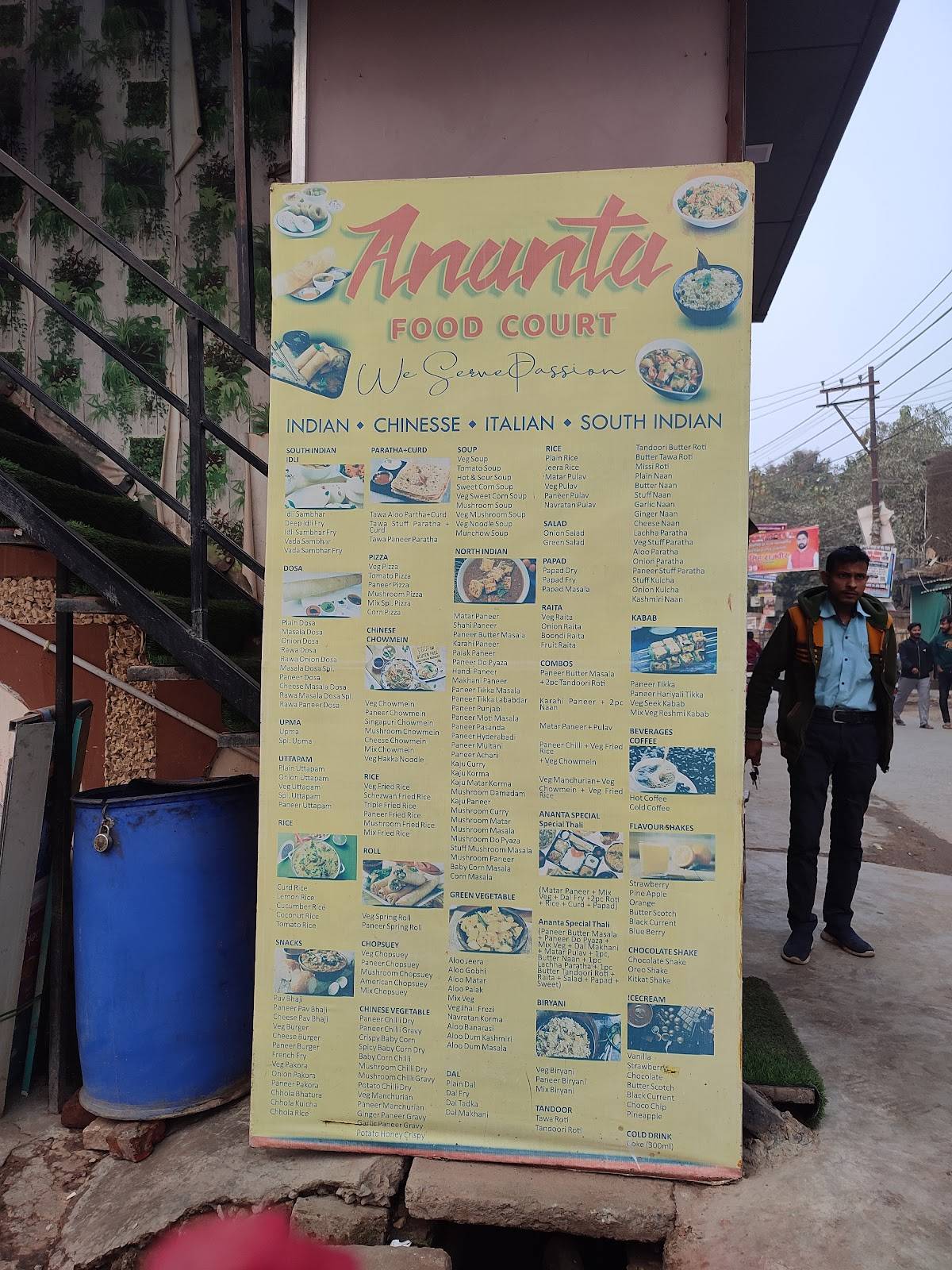 Menu at ANANTA FOOD COURT, Varanasi