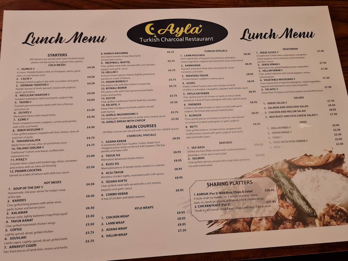 Menu at Cappadocia Turkish Charcoal Restaurant New Brighton, Wallasey