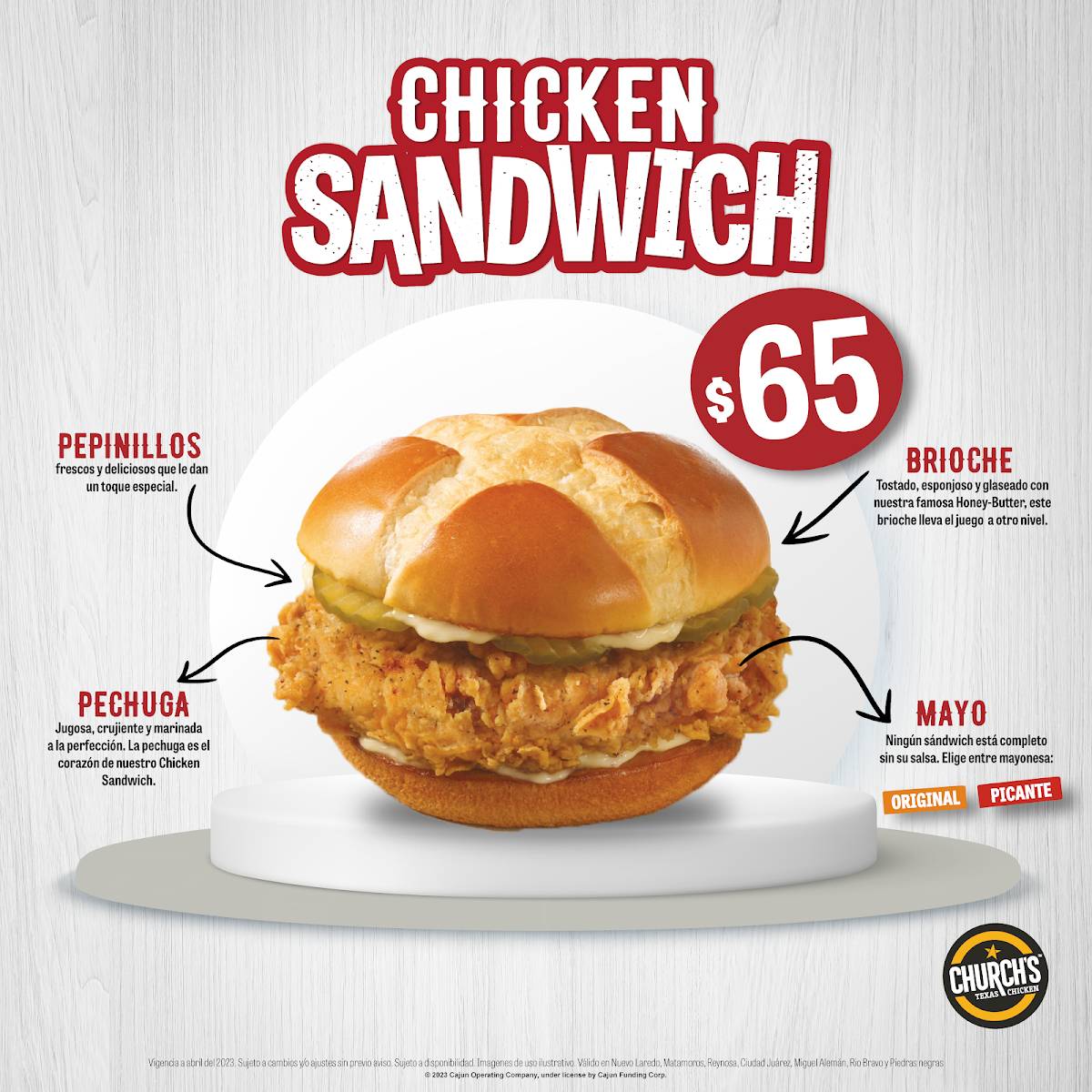 Menu at Church's Chicken restaurant, Nuevo Laredo, Blvd. Pedro Pérez ...