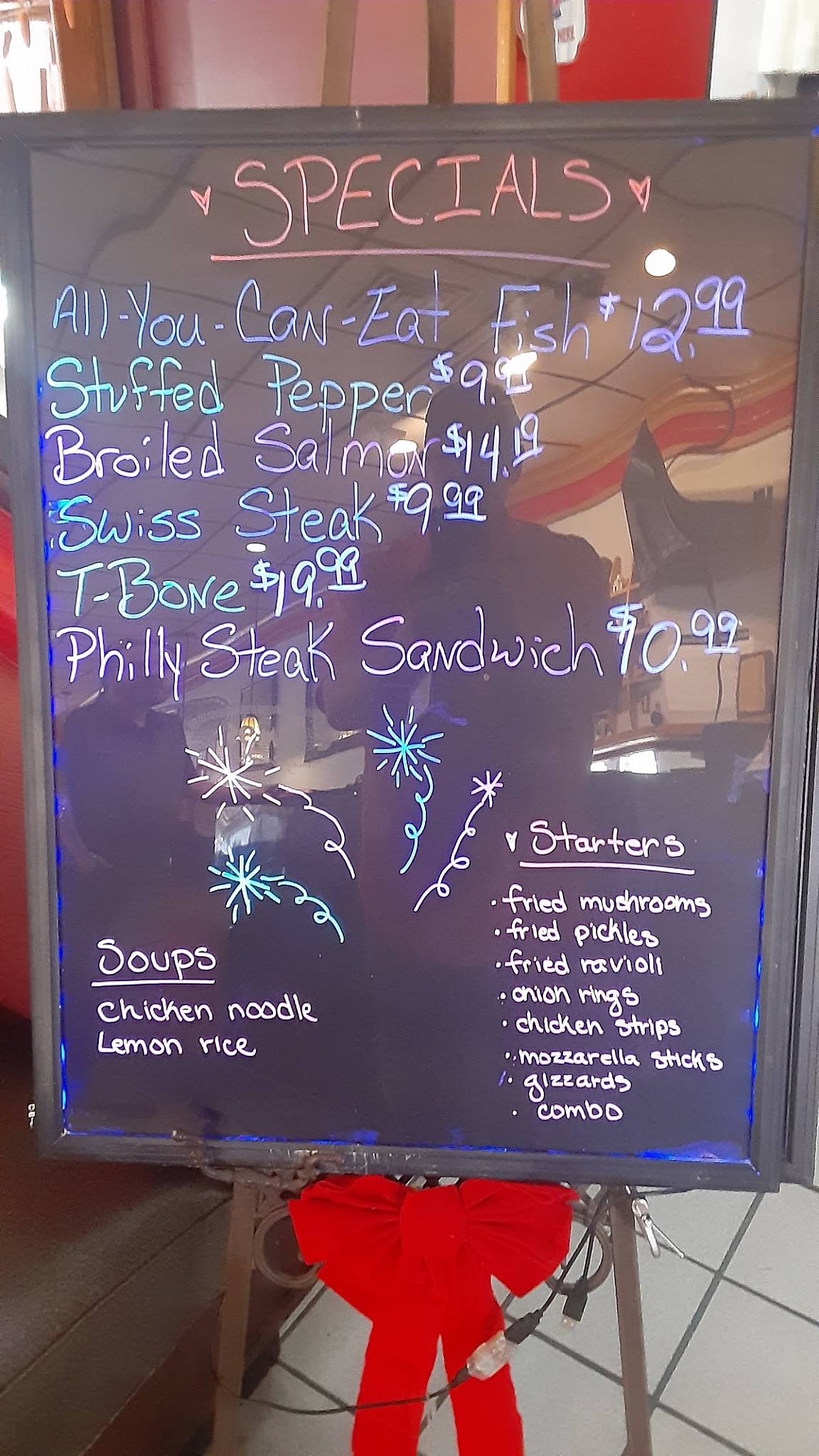 Menu at Cosmos Restaurant, Defiance