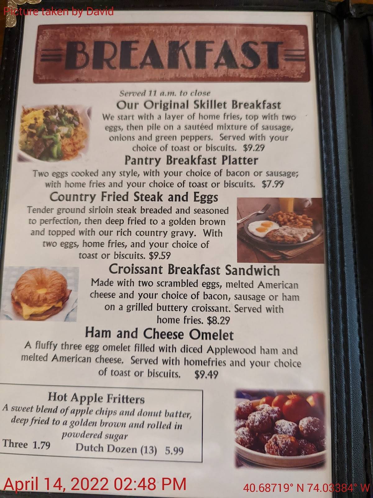 Menu at Dutch Pantry Family Restaurant, Clearfield