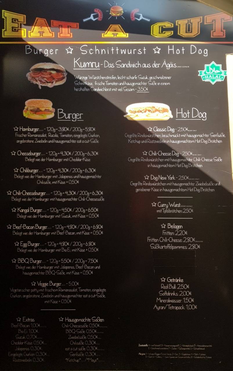 Speisekarte von Eat A Cut restaurant, Stuttgart
