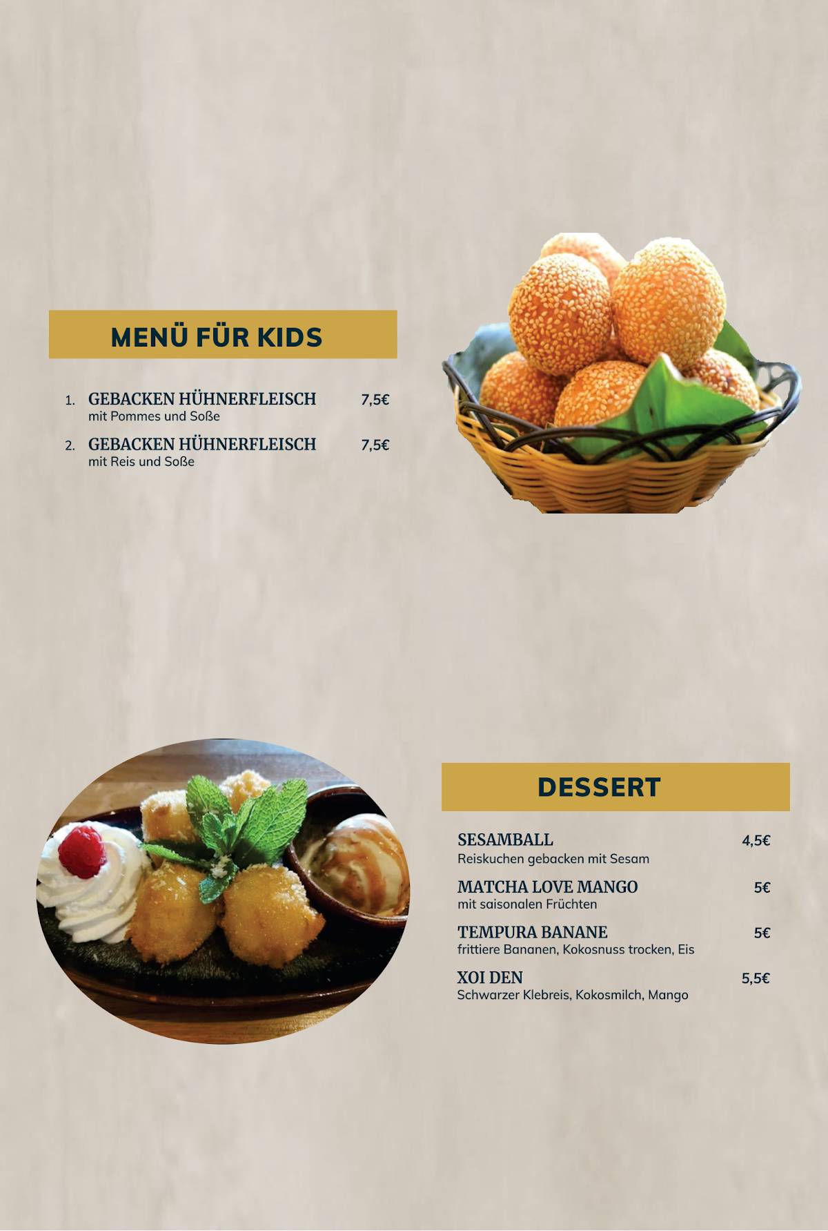 Speisekarte von GT Asian Cuisine restaurant, Wesel