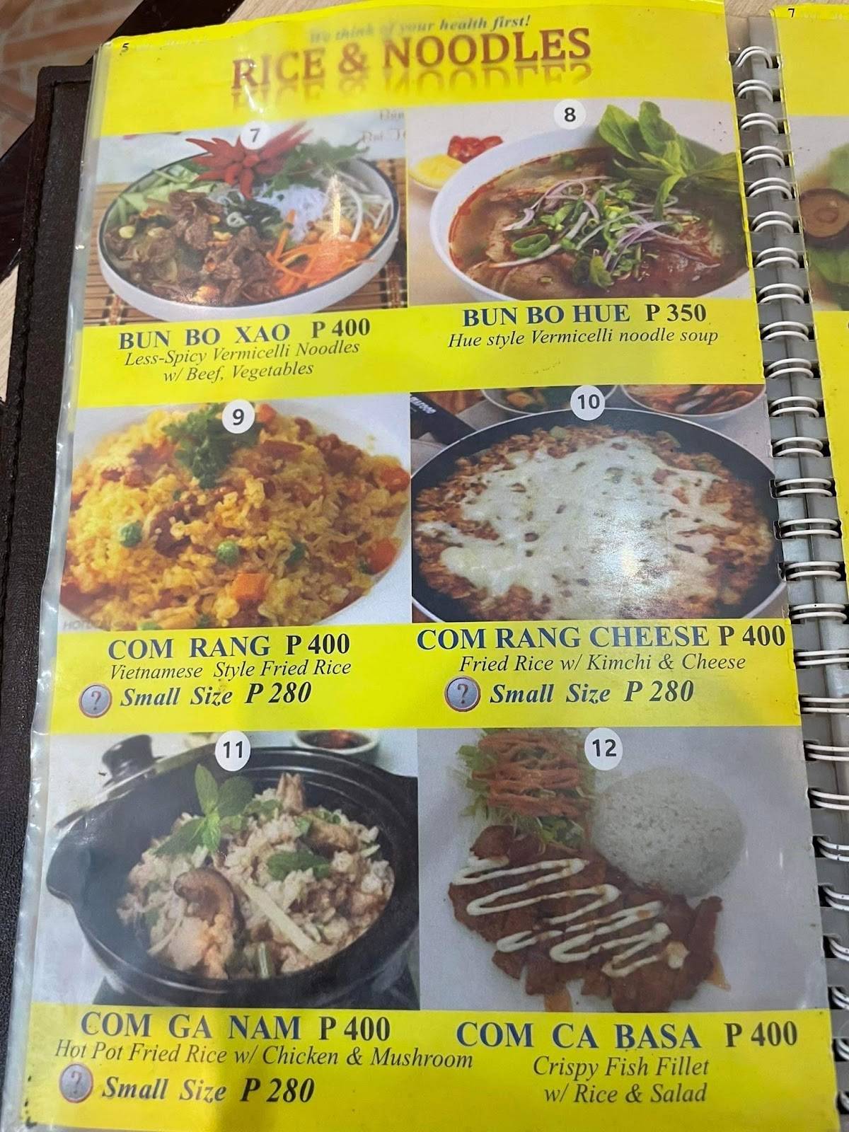 Menu at Halong Bay Vietnamese Restaurant - Greenfields Sindalan, San ...