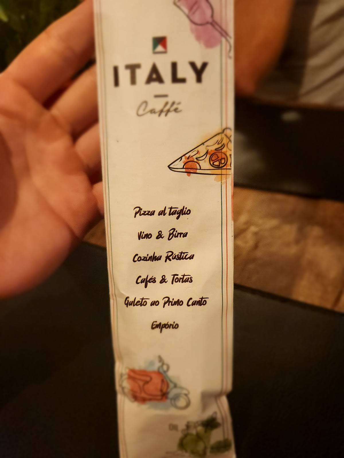 Menu em Italy Caffé Juvevê restaurante, Curitiba, R. Rocha Pombo