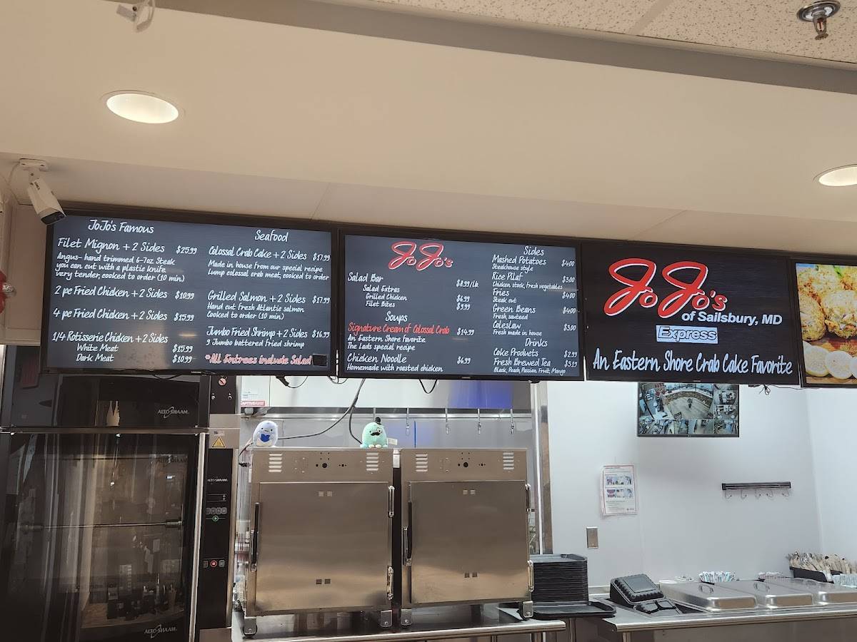 Menu at JoJo's Express restaurant, Gaithersburg