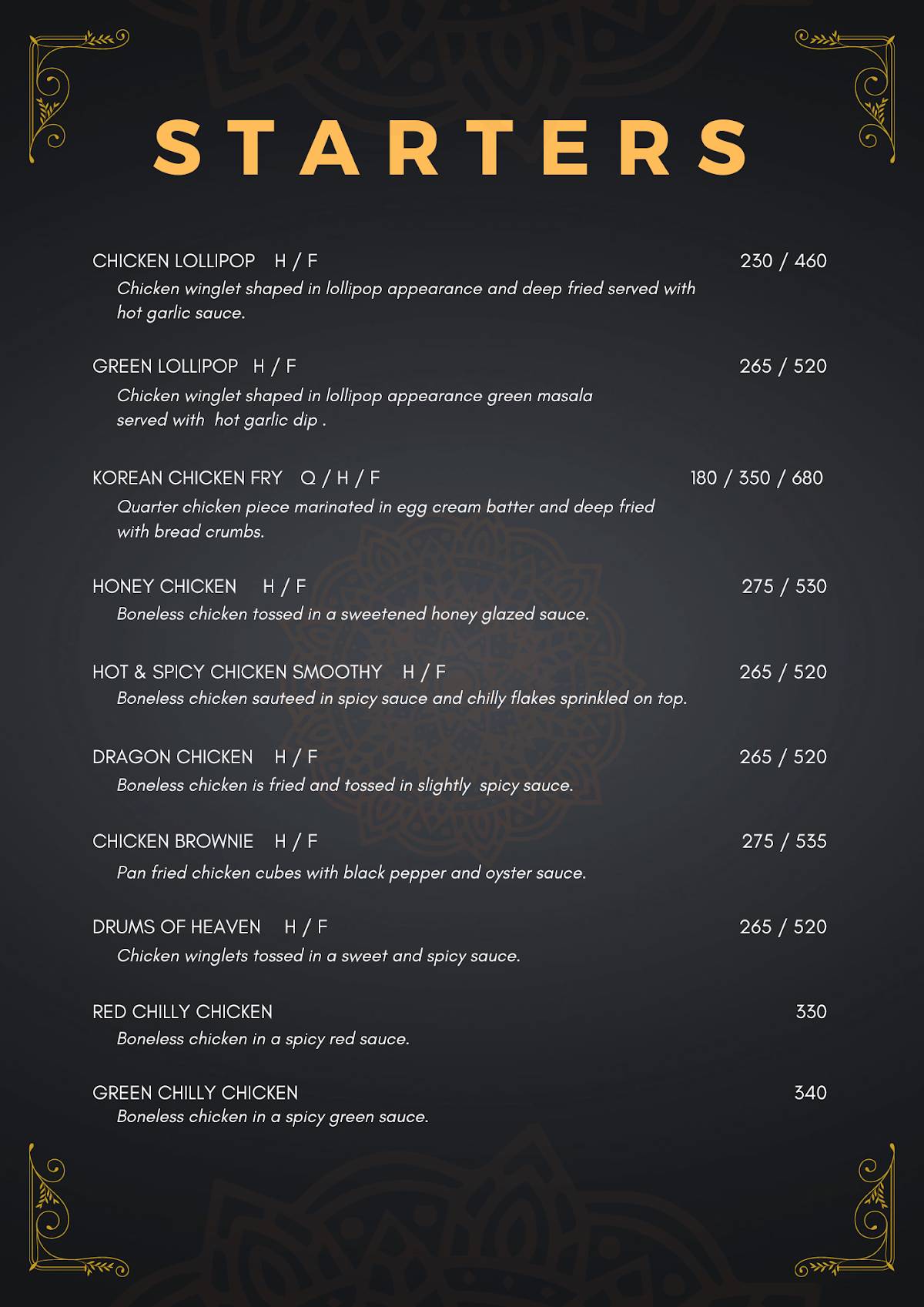 Menu at MRA Restaurant,Bakery & Cafe, Thalassery