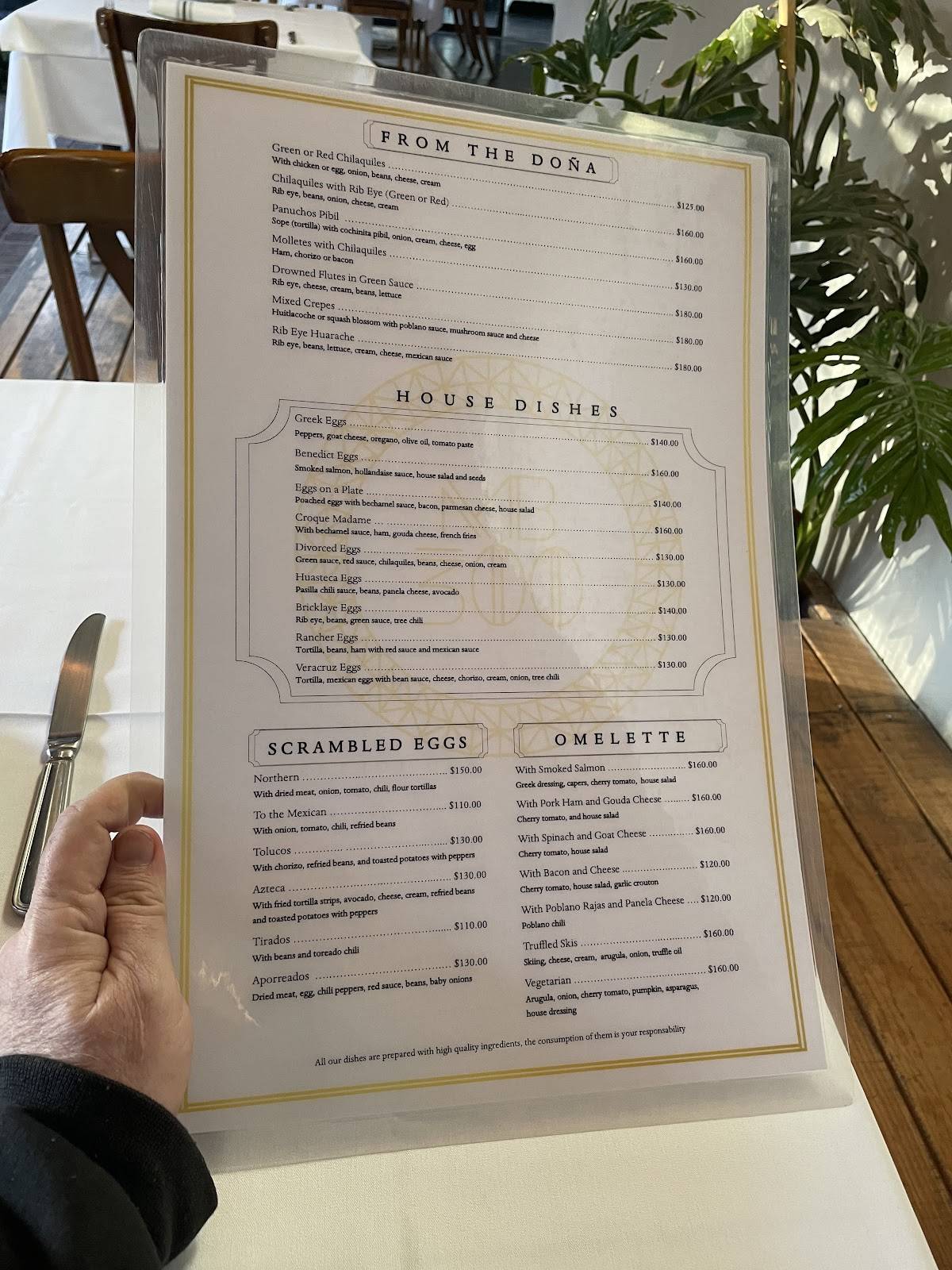 Menu at Mi Bistro 300 restaurant, San Miguel de Allende