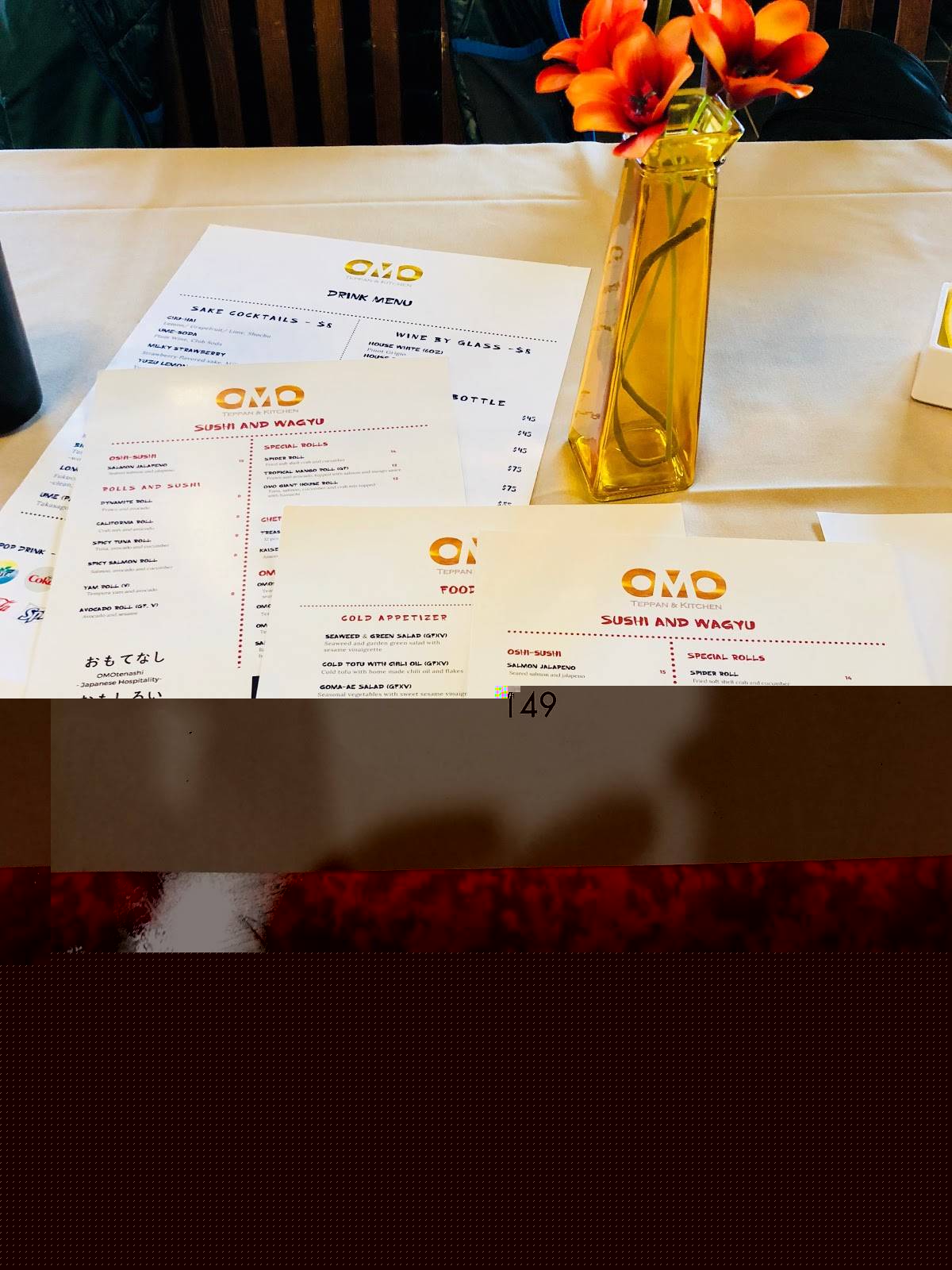 Menu at OMO Teppan and Kitchen restaurant, Calgary, Macleod Trail SW