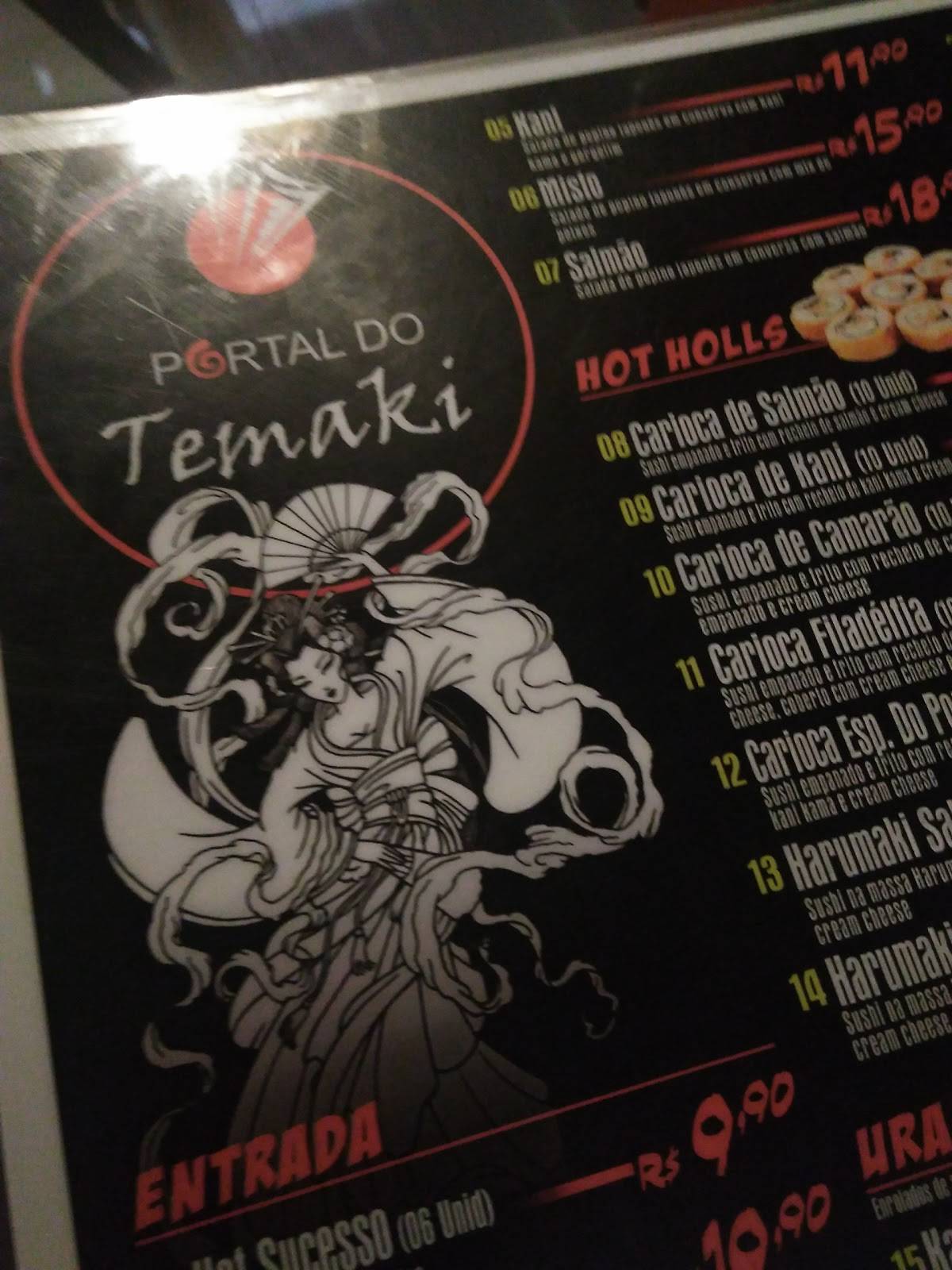 Menu em Portal do Temaki restaurante, Paulista