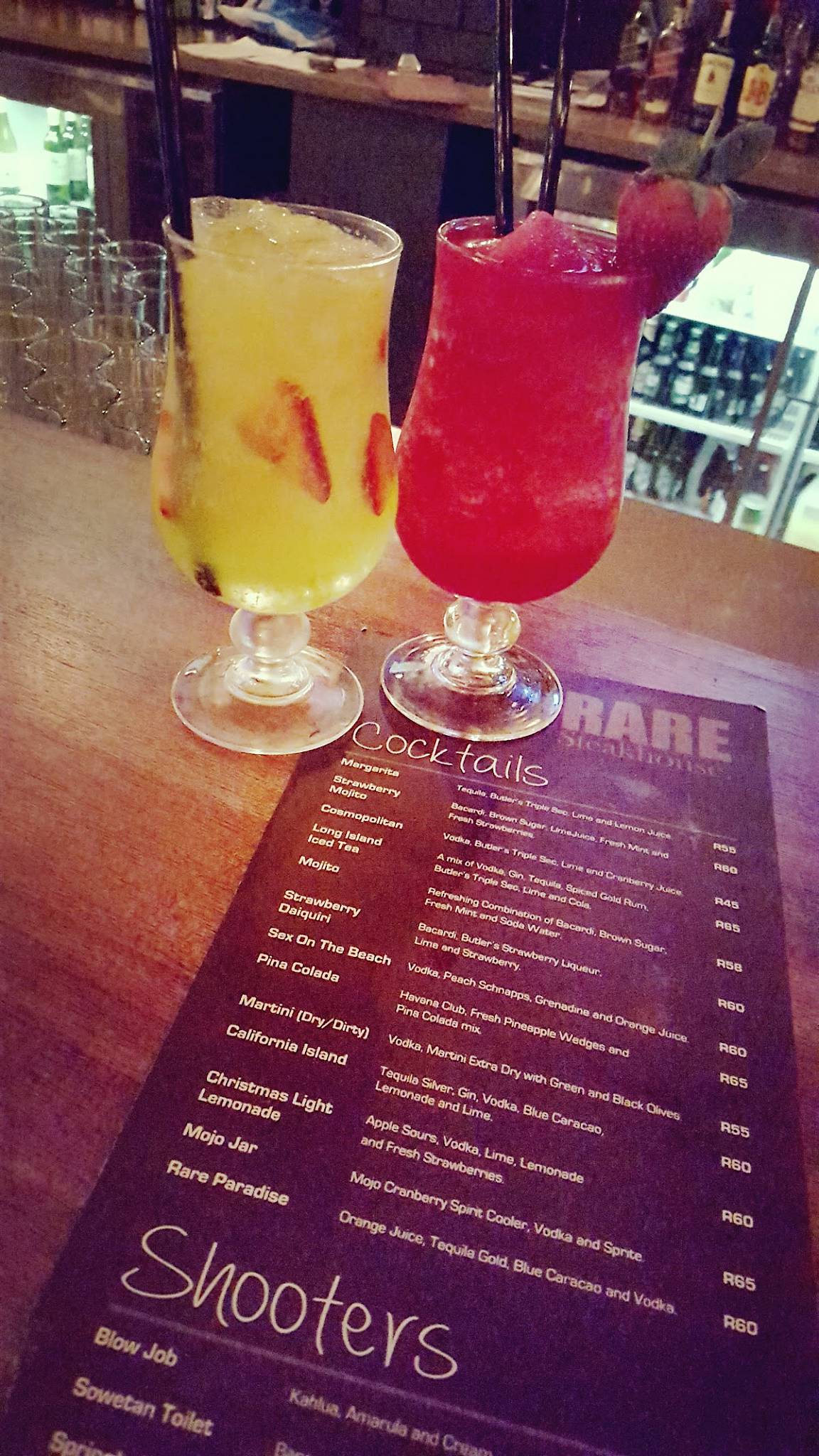 Menu at RARE Steakhouse - Clearwater Mall, Roodepoort, ShopLM 132A