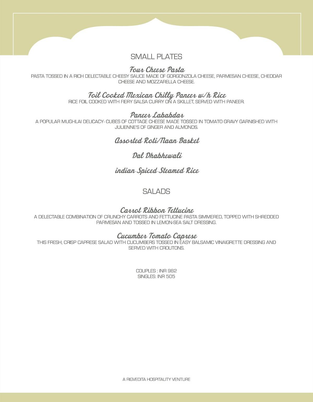 Menu at Saveur 360, Ahmedabad, 1st Floor
