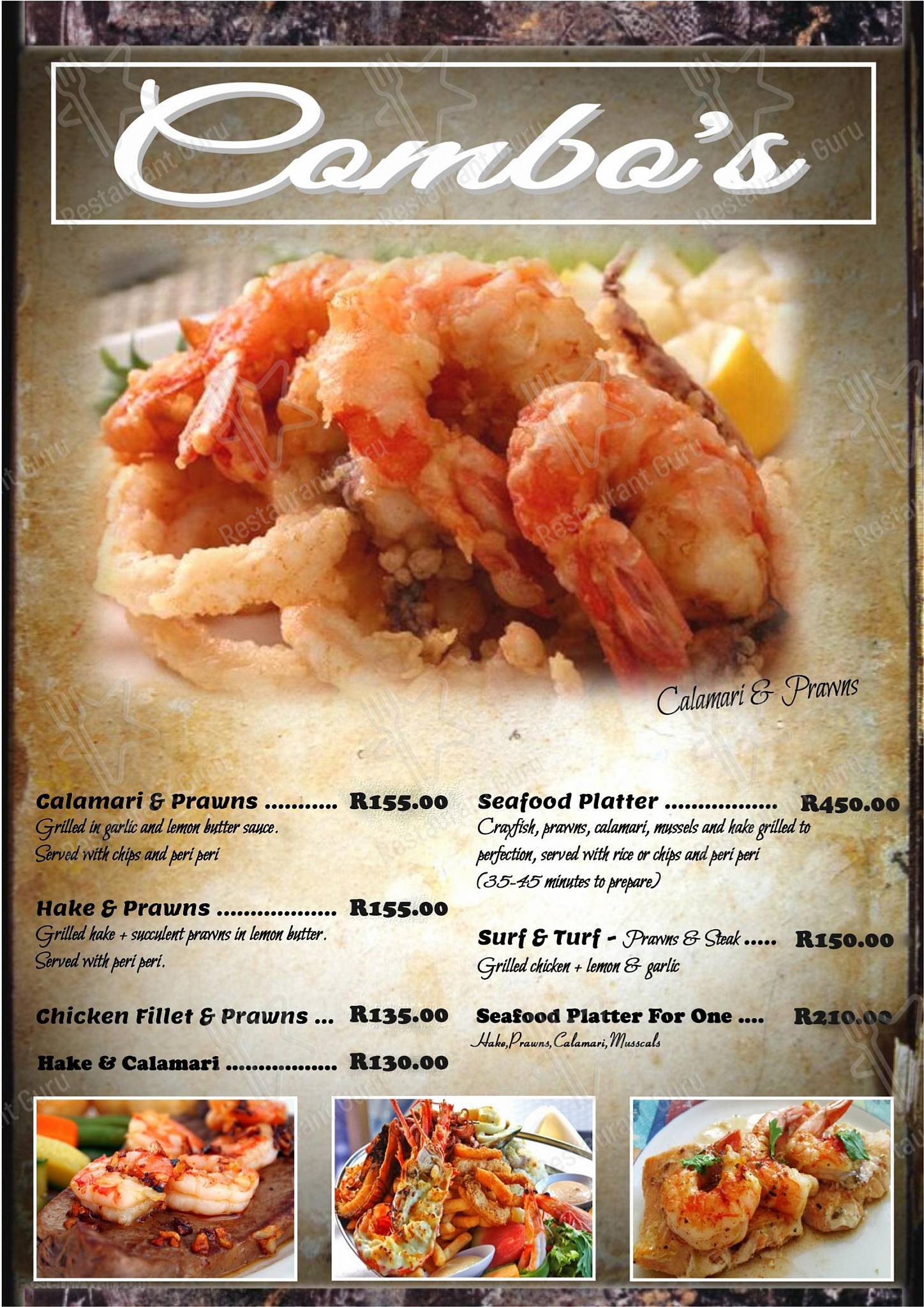 Menu at Seabelle Restaurant, Tongaat