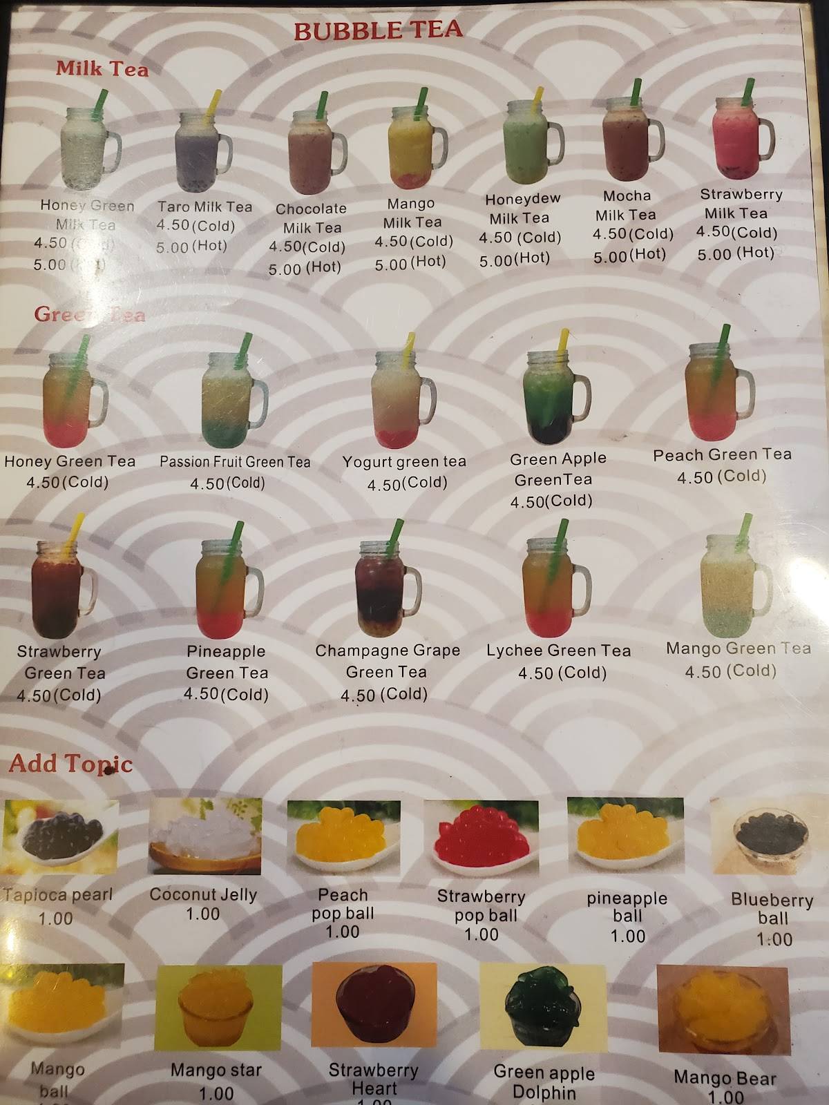 Menu at Stardust Restaurant, Prince Rupert