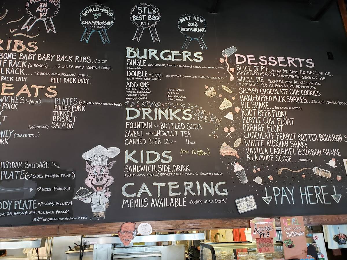 Menu at Sugarfire 44 restaurant, Valley Park