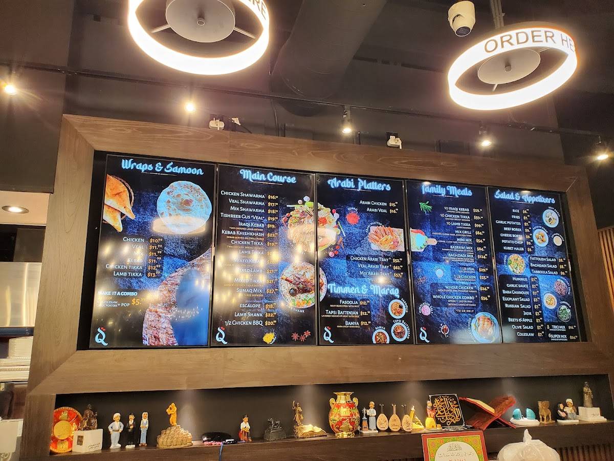 Menu at Sumaq Iraqi Charcoal Grill (Mississauga) restaurant, Mississauga