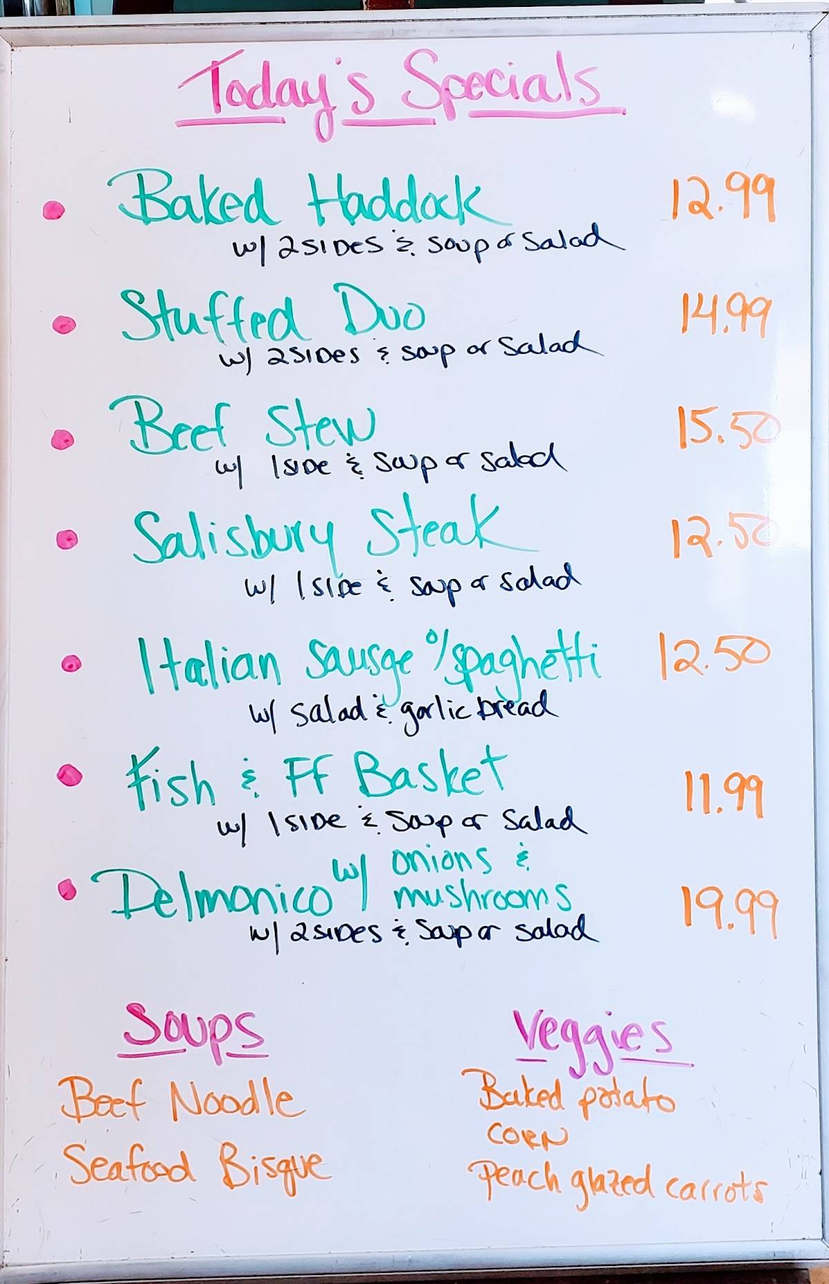 Menu at Walnut Bottom Diner restaurant, Carlisle