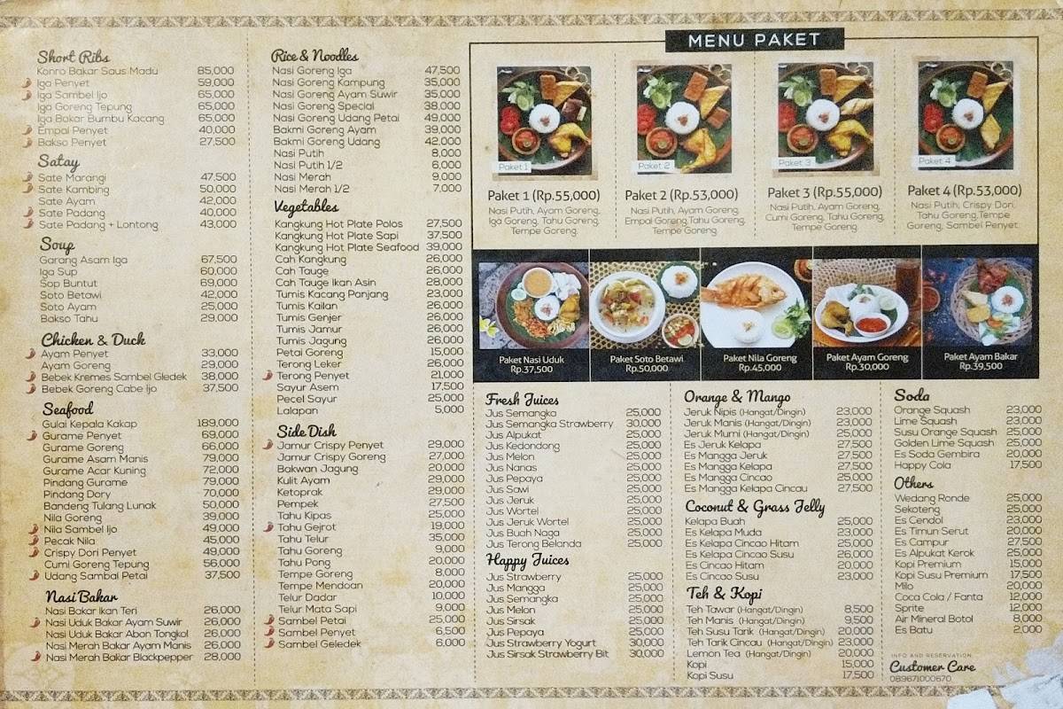 Menu at Warung Tekko - Cikarang restaurant, Bekasi Regency, Citywalk Lippo