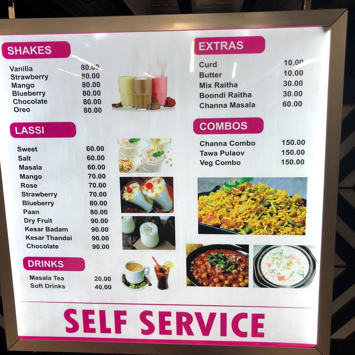 Menu at Rishis Paratha Plaza, Bengaluru