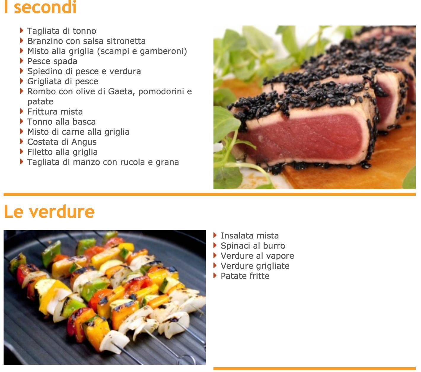 Menu da Ristorante Pizzeria Il Nodo, Parma