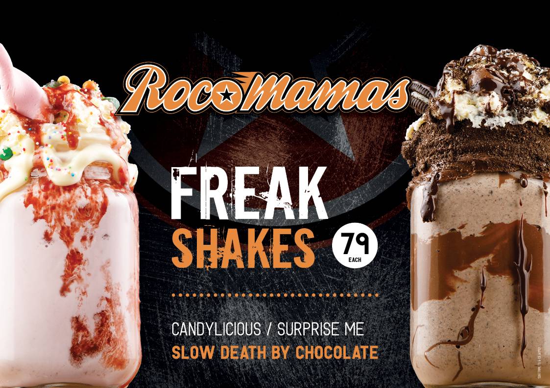 Menu at RocoMamas Gateway restaurant, Umhlanga