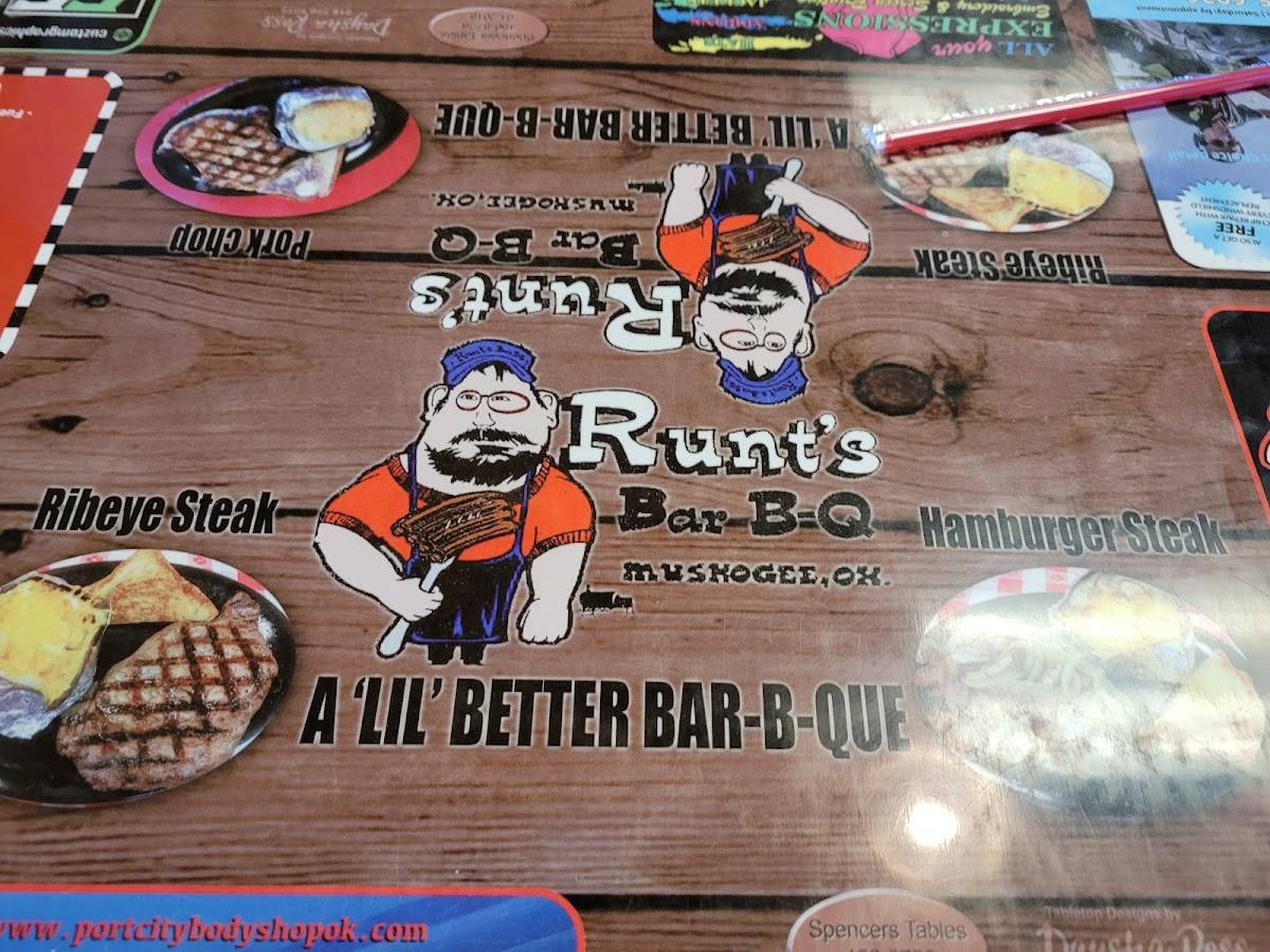 Menu at Runts Bar BQ & Grill, Muskogee