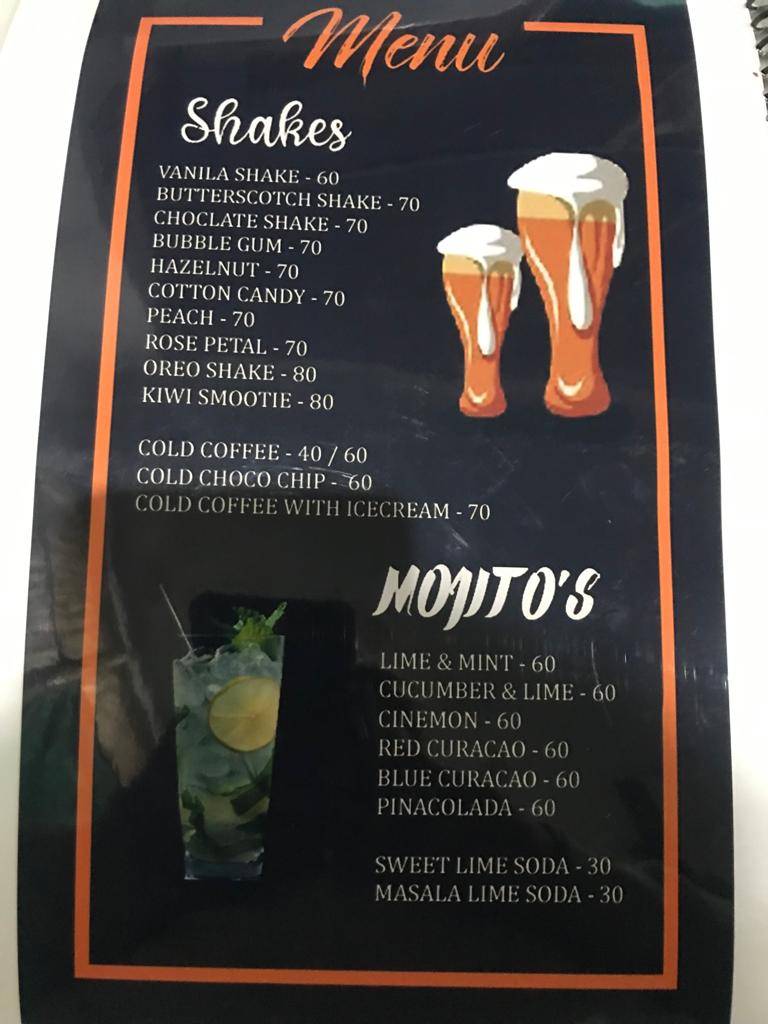 Menu at SHAKES & SNACKS, Jaipur
