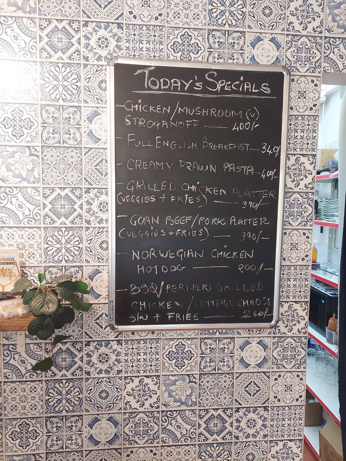 Menu at Sabor Cafe, Assagao