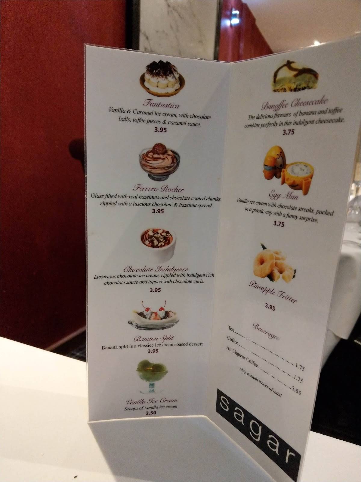 Menu at Samrat Indian Dining Room & Takeaway restaurant, Seaham