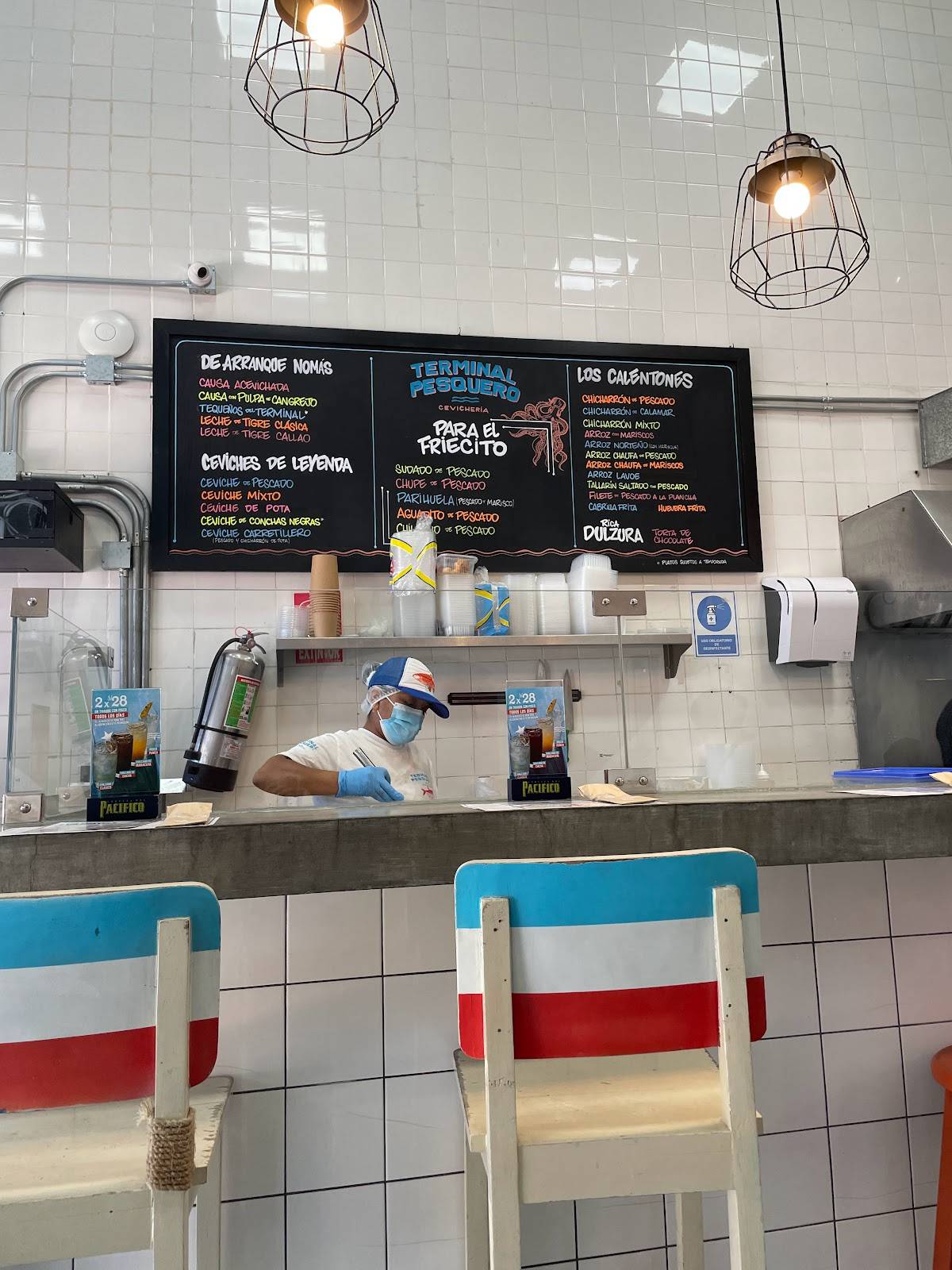 Carta del restaurante Terminal Pesquero Cevichería Chacarilla, Lima
