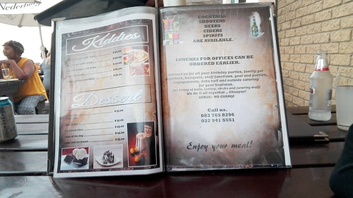 Menu at Seabelle Restaurant, Tongaat
