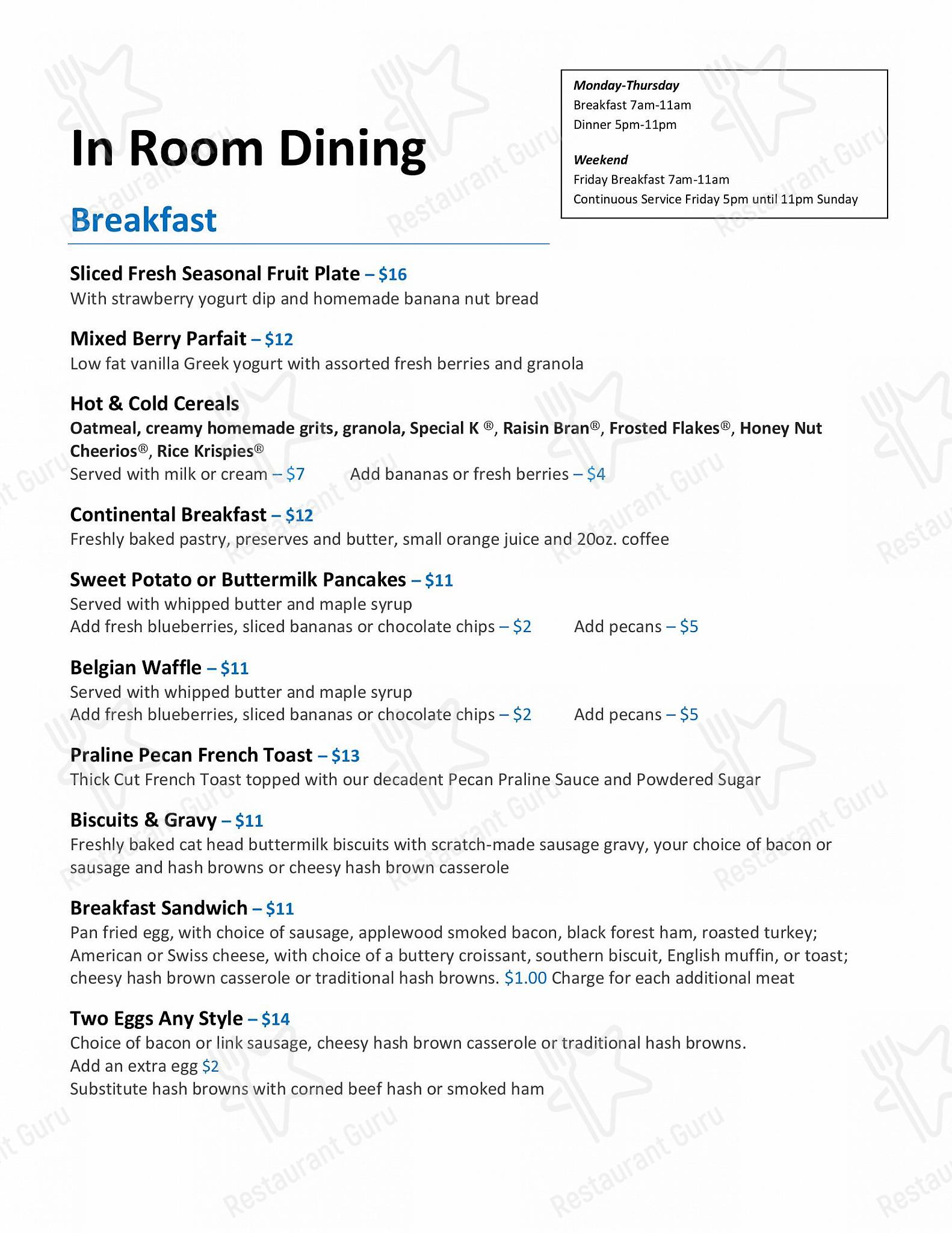 Menu at Selu Garden Café cafe, Cherokee
