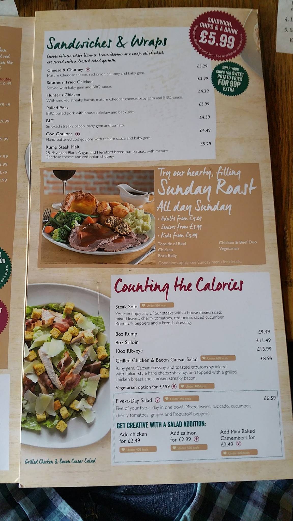Menu at Kings Head pub & bar, Slough
