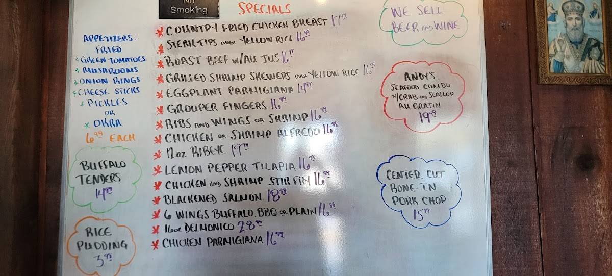 Menu at Nicholas' Family Restaurant, Wauchula